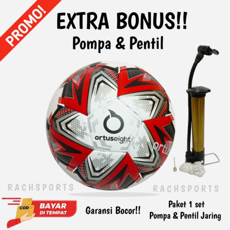 Jual ORTUS EIGHT Bola Sepak Ortus Eight Motif Bunga Size 5 Jahit Mesin ...
