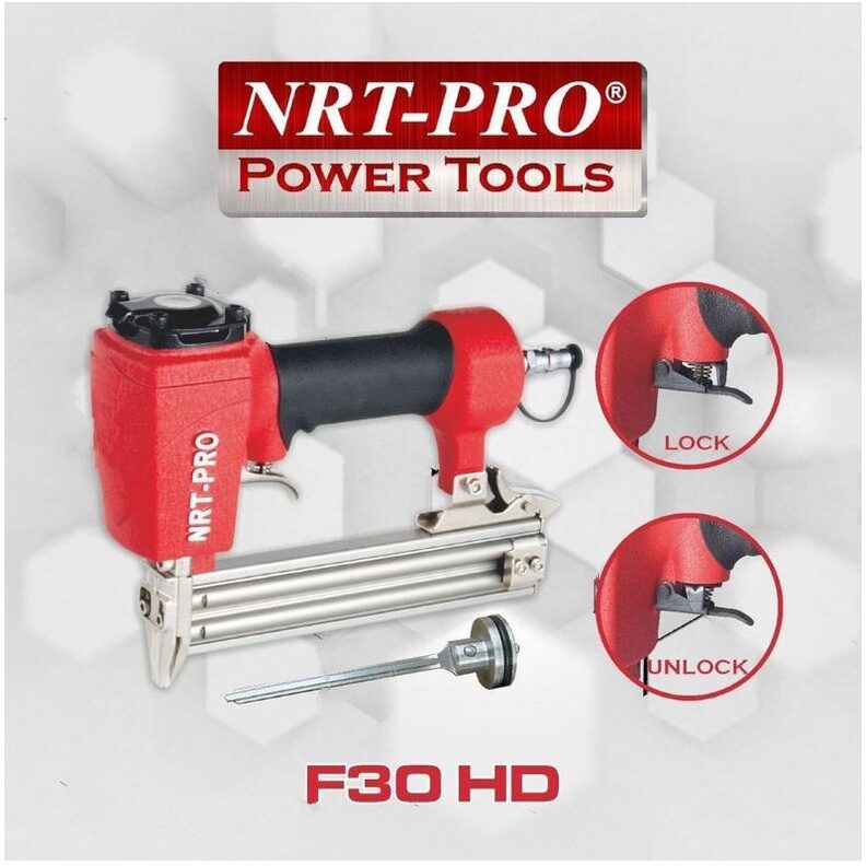 Jual Mesin Paku Tembak Kayu Air Nailer Gun F30 NRT PRO Model Paku Lurus ...