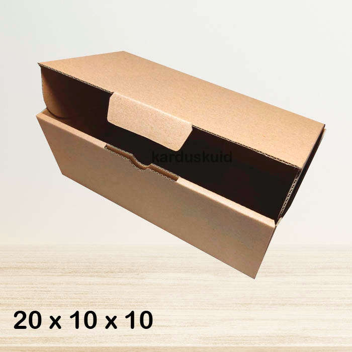 Jual Kardus 20 x 10 x 10 cm die cut tipe E Flute K150 box kotak karton ...