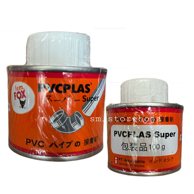 Jual Lem FOX PVCPLAS Kaleng 100 gram / Lem FOX Pipa PVC / LEM PVC PLAS ...