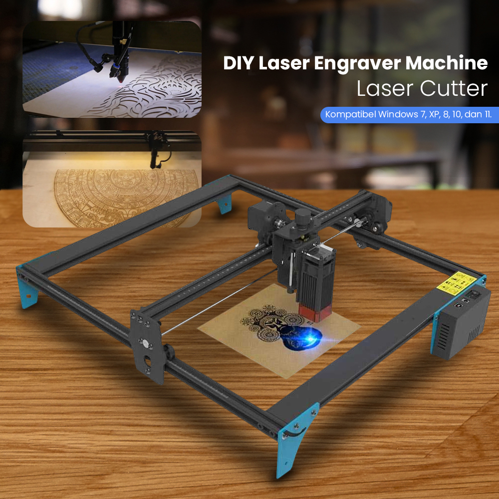 Jual DIY Laser Engraver Machine Laser Cutter Kepala Laser 5W - LC400 ...