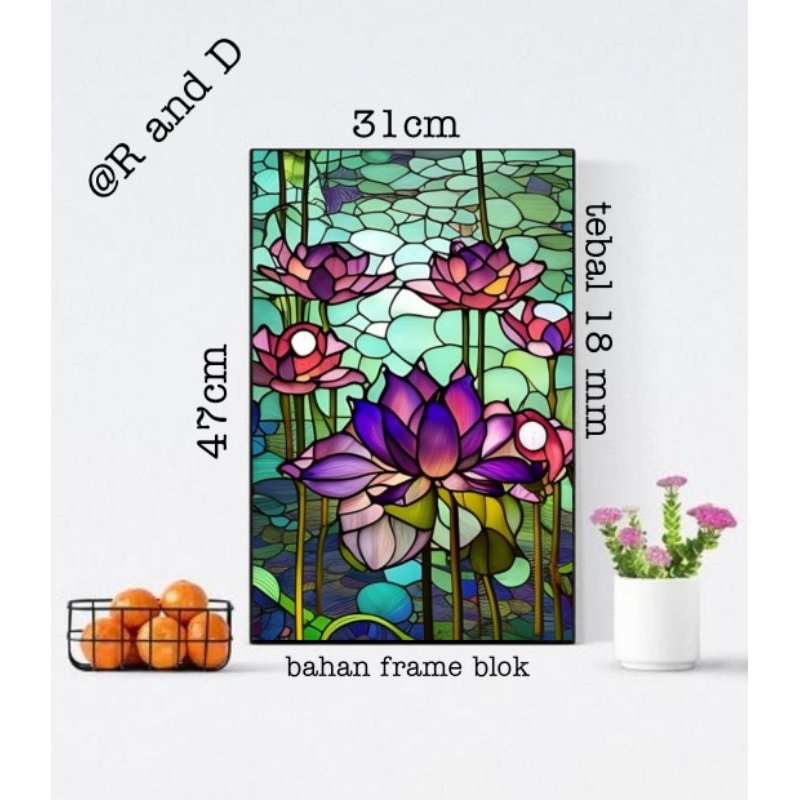 Jual Poster dinding gambar bunga Ukuran 47x31, Hiasan dinding aesthetic ...