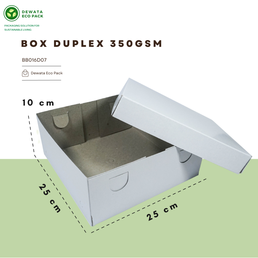 Jual Box Catering Duplex 25x25x10cm BB16D07/ Box Nasi / Box Kue / Box ...