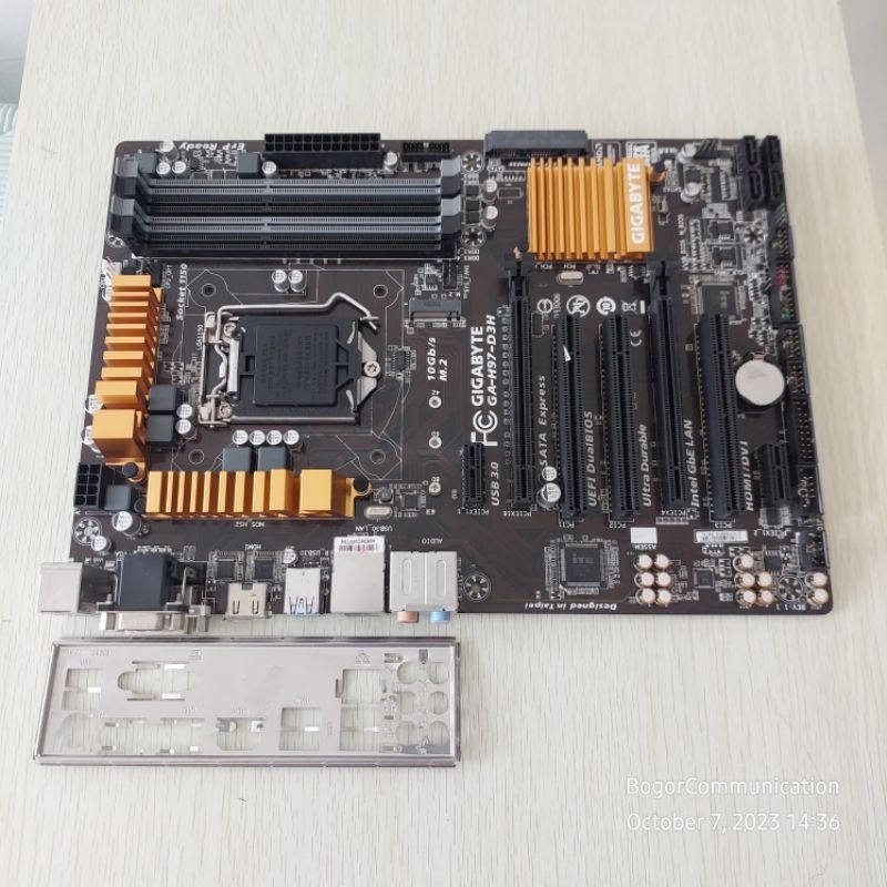 Jual Motherboard H97 Gigabyte GA-H97-D3H Intel Haswell 1150 DDR3 ...