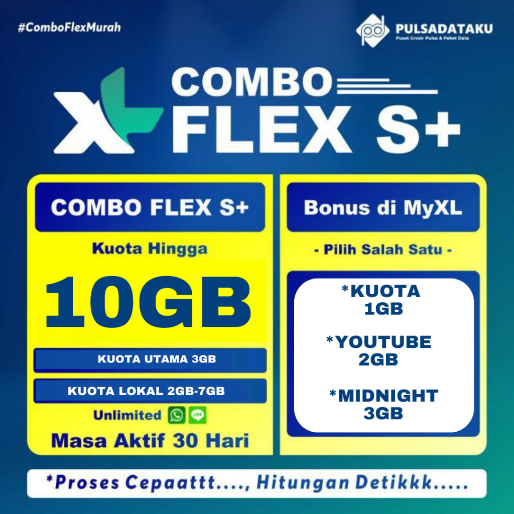 Jual TERMURAH PAKET DATA XL XTRA COMBO, XTRA XOMBO FLEX,HOTROAD | Shopee Indonesia