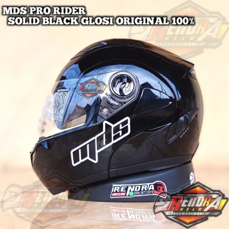 Jual HELM MDS PRO RIDER SOLID ORIGINAL 100%. Ogkir terumah 2KG. HELM ...