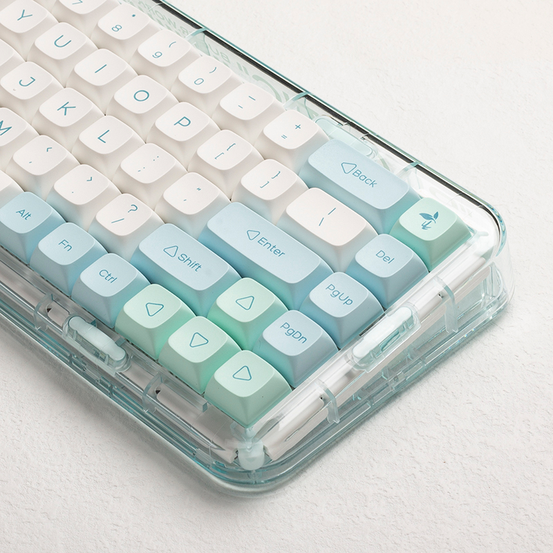 Jual Zifriend Mint Ice Crystals Keycaps PBT Dye-sublimated XDA Height ...