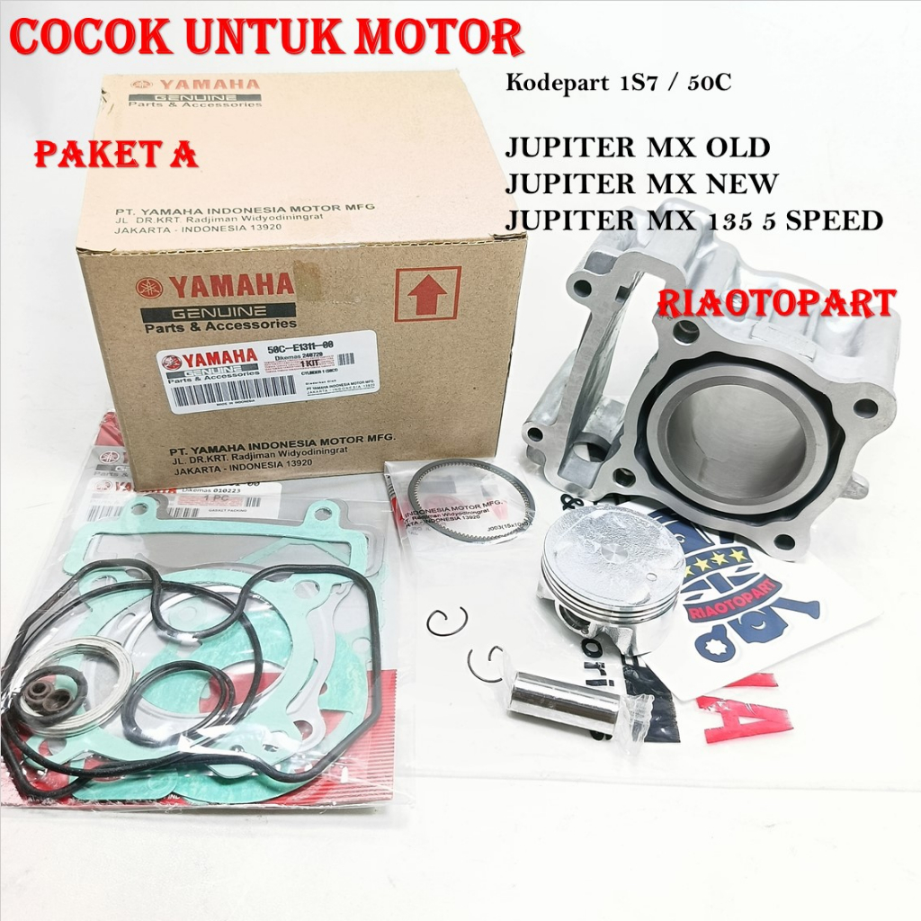 Jual BLOK SEHER SET KOMPLIT PISTON DAN TOPSET YAMAHA ( 135 CC ) JUPITER MX OLD , JUPITER MX NEW ...