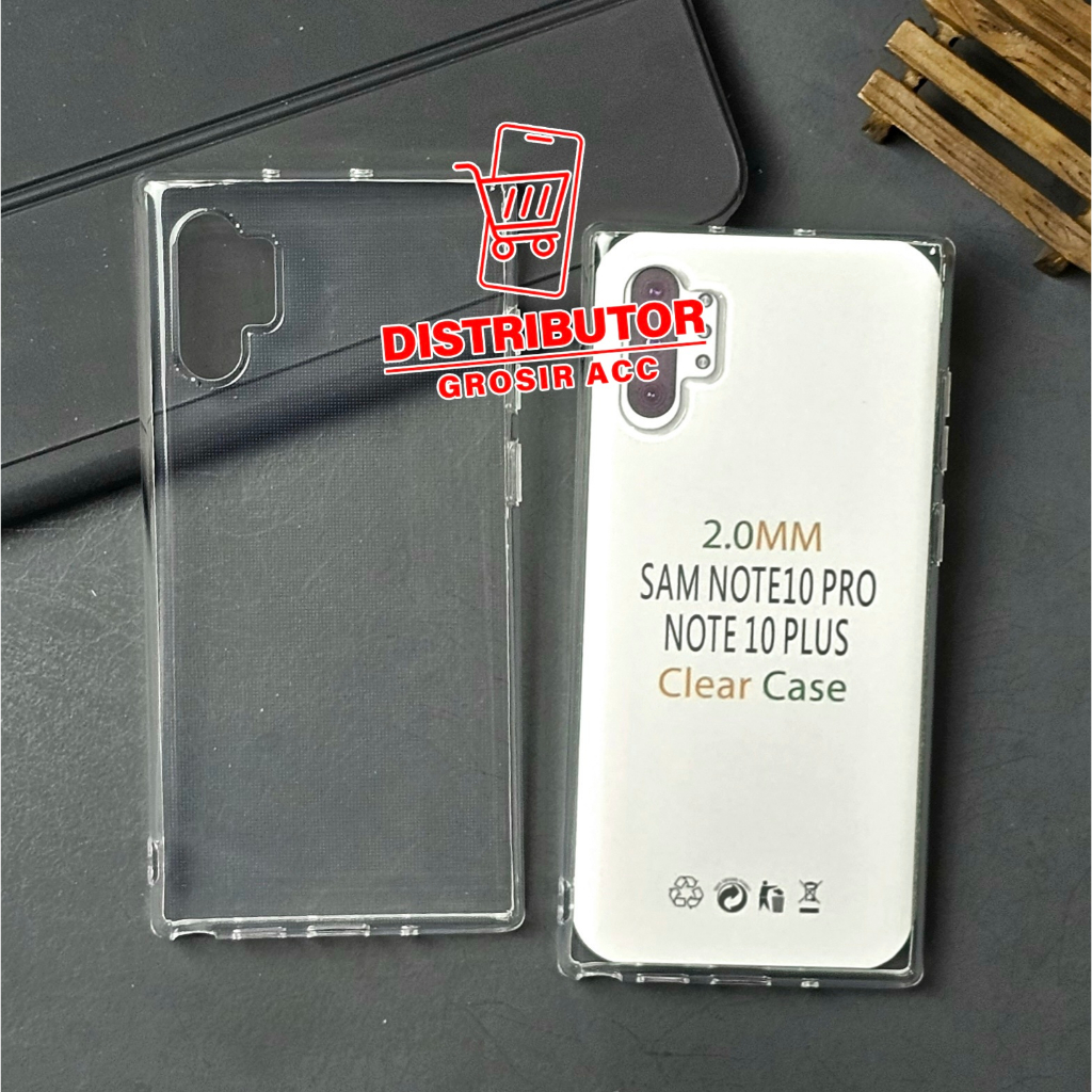 Jual SAMSUNG NOTE 10 PLUS CLEAR CASE 2.0MM PREMIUM CASE BENING SAMSUNG ...