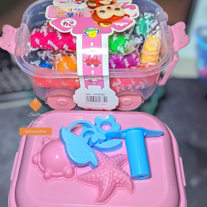 Jual Clay 24 warna Mainan Anak dengan CETAKAN Edukasi malam lilin SLIME ...