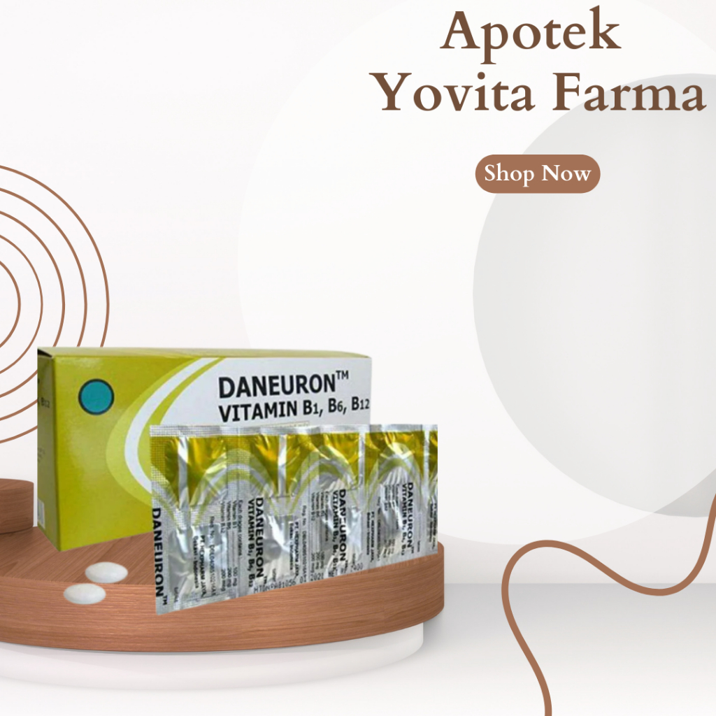 Jual Daneuron 10 Tablet Vitamin B Komplex Vitamin Kebas Kesemutan ...