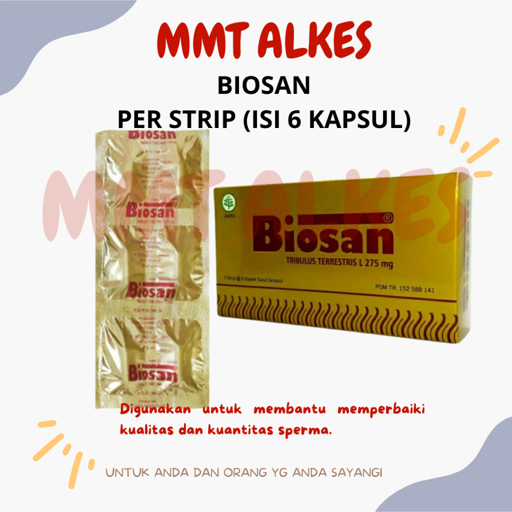 Jual Biosan Strip 6 Kaplet | Shopee Indonesia