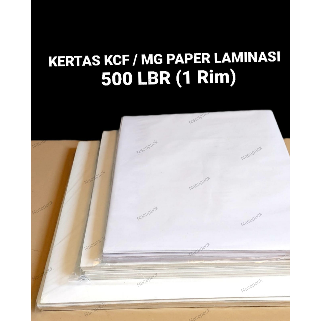 Jual GROSIR! 1 Rim 500 Lbr MG Paper Laminasi Kertas KFC Kertas Burger ...