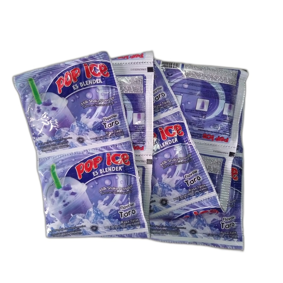 Jual POP ICE Taro Minuman Bubuk Renceng [10 x 24 Gr] | Shopee Indonesia