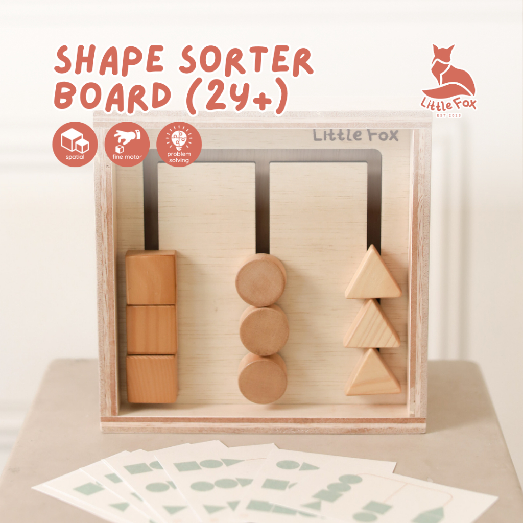 Jual LITTLEFOX Shape Sorter Board - Papan Puzzle Sorting Bentuk ...