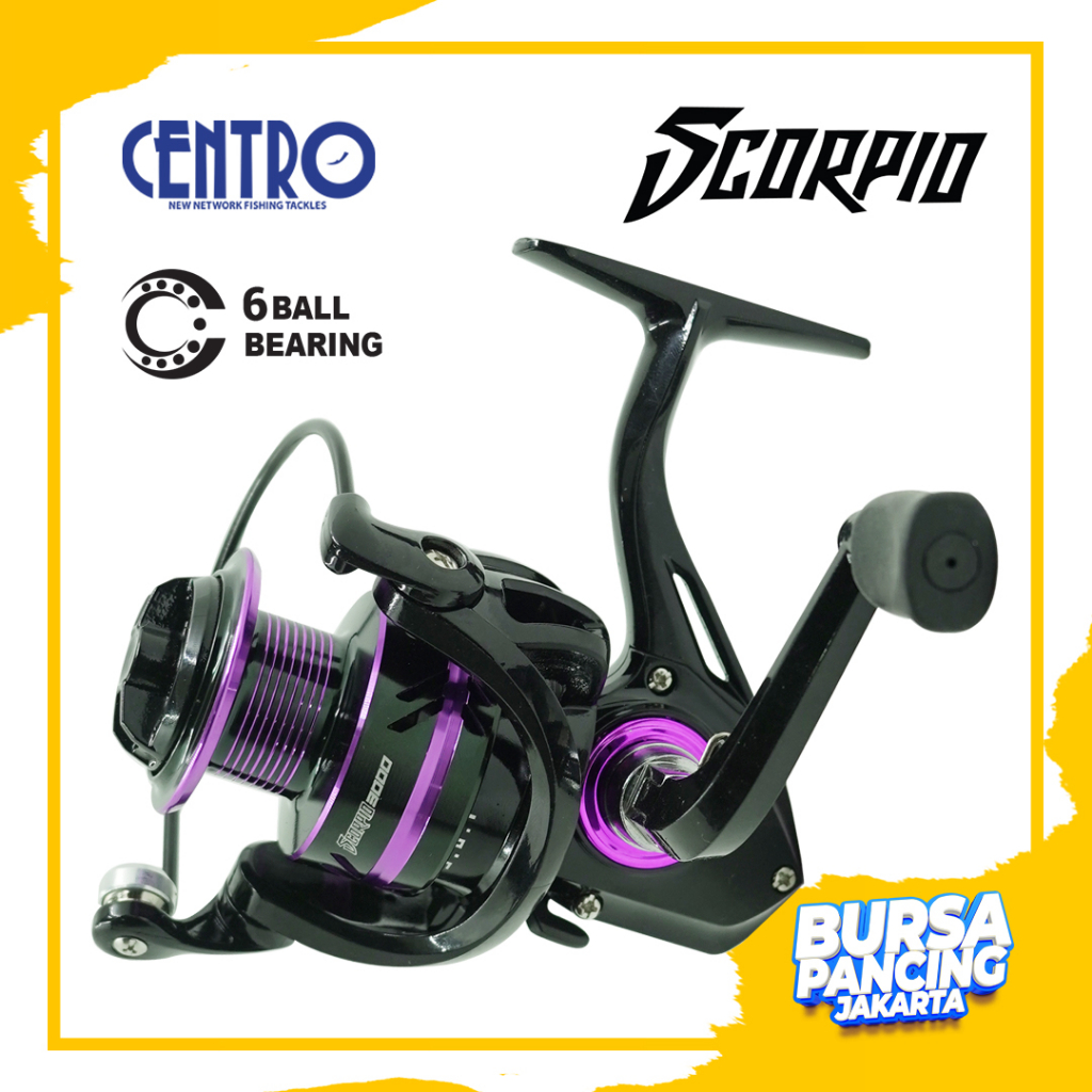 Jual Reel Spinning CENTRO SCORPIO 6Bb Body Graphite Alumunium Spool ...