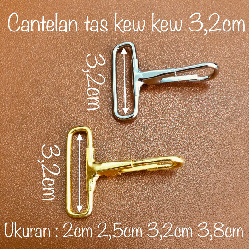Jual cantelan tas 3,2cm / kaitan tas kew kew 3,2cm / cantolan besi tas ...