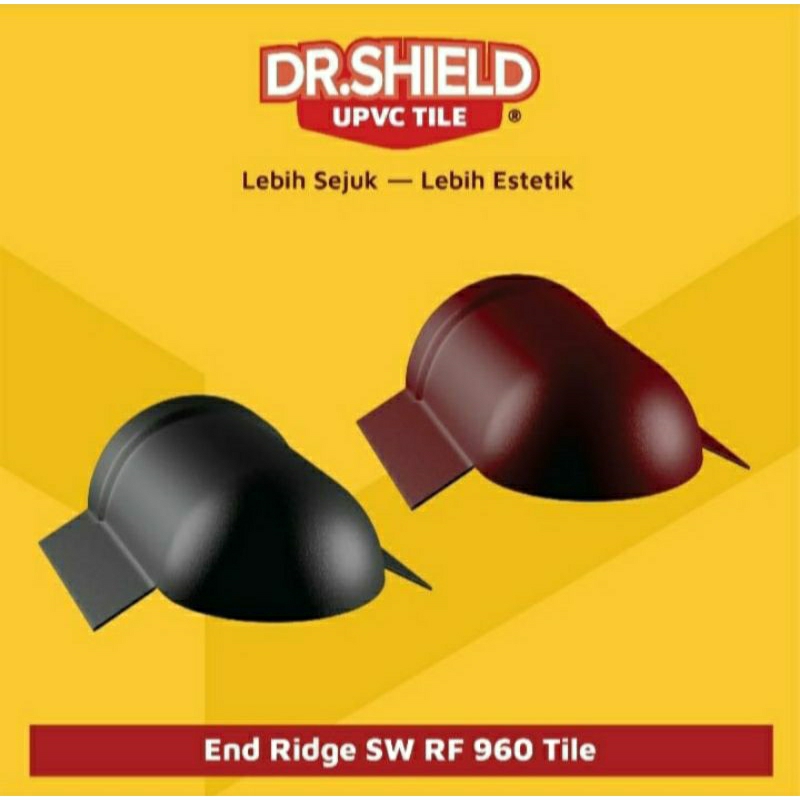 Jual Nok UPVC genteng end ridge RF 960 Dr Shield/Nok Dr Shield genteng ujung bawah RF 960 ...