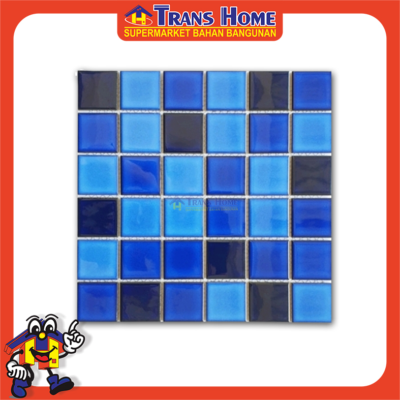 Jual Mosaic / Mozaik Mozza Tile Piscin Glossy (1Dus:20Lbr) (MOZZA TILE ...