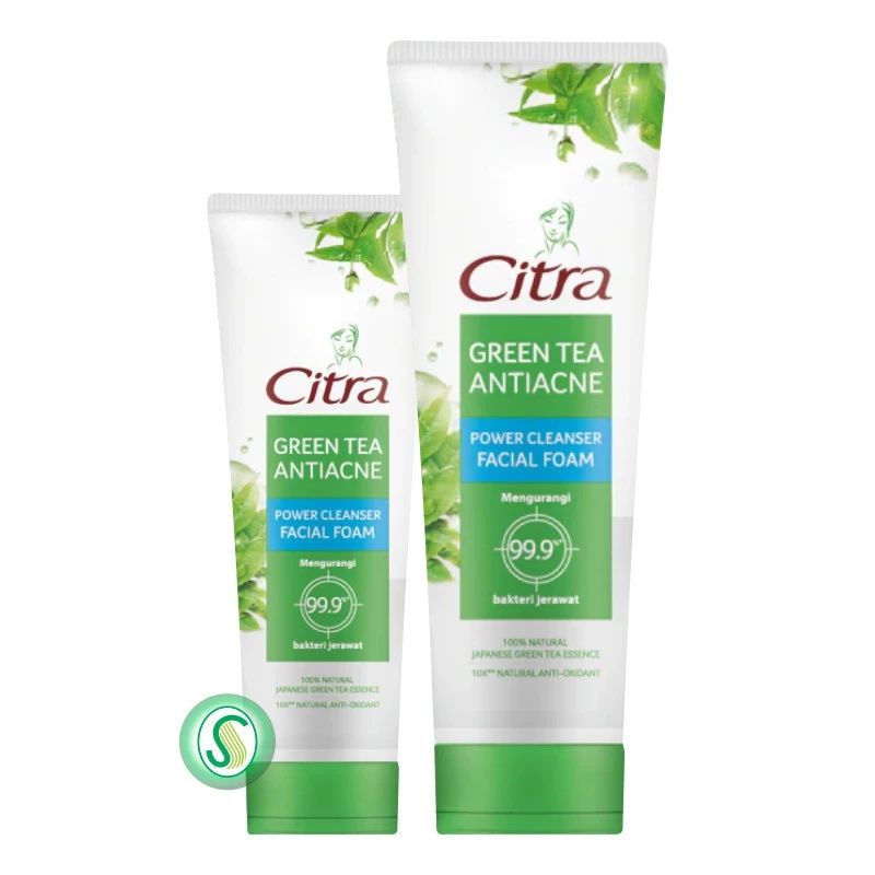 Jual KBS CITRA GREEN TEA ANTI ACNE POWER CLEANCER FACIAL FOAM 50g 100g ...