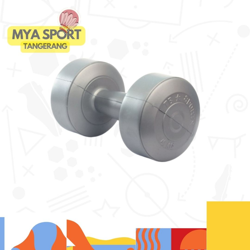 Jual BARBEL / DUMBEL PLASTIk 1KG/ 2KG / 3KG / 5KG / 6KG / 7KG / 8K / 10K | Shopee Indonesia