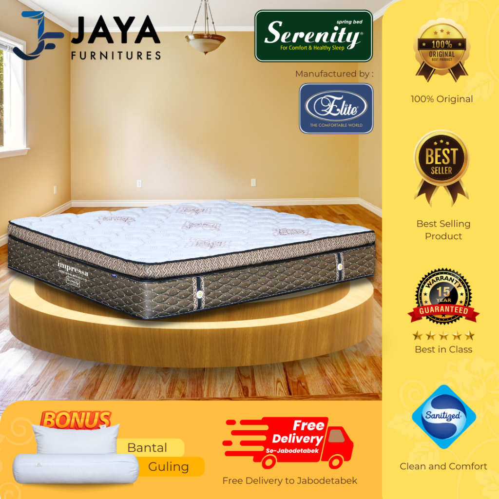 Jual ELITE SERENITY SPRINGBED IMPRESSA POCKET LATEX KASUR MATRAS MATTRESS ONLY | Shopee Indonesia