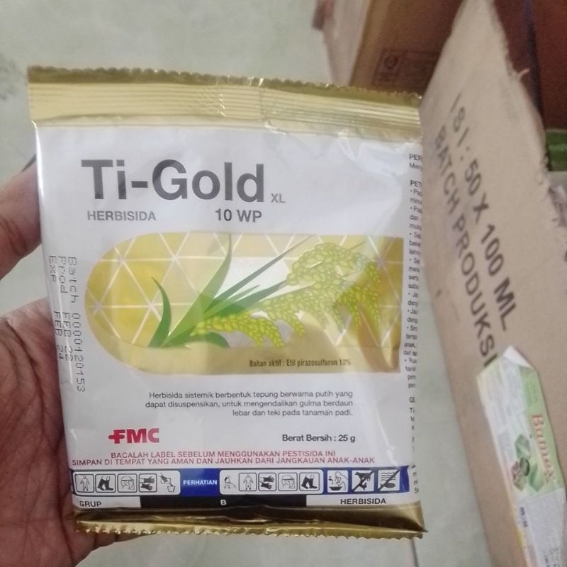 Jual Ti gold 25gr herbisida obat sawah obat pertanian | Shopee Indonesia