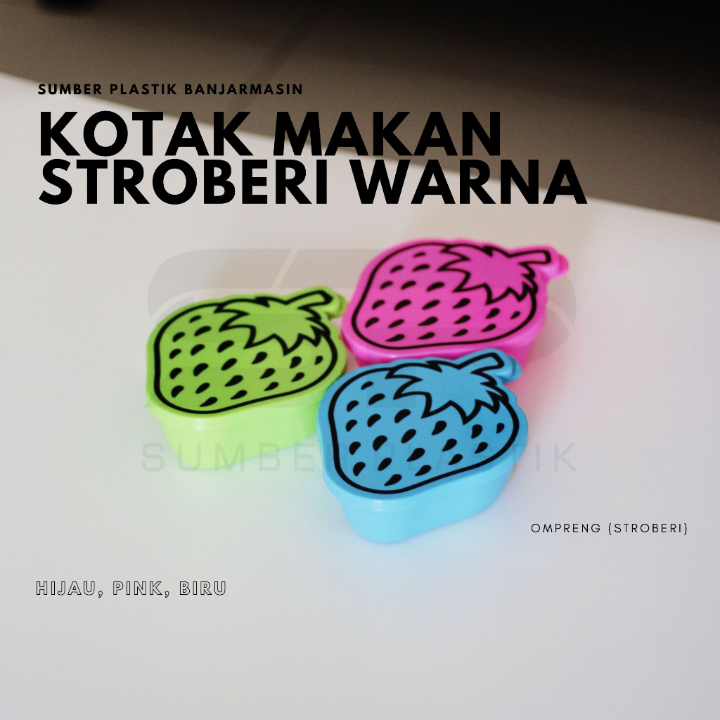 Jual Tempat Makan Strawberry Lunch Box TK PAUD Souvenir Ulang Tahun ...