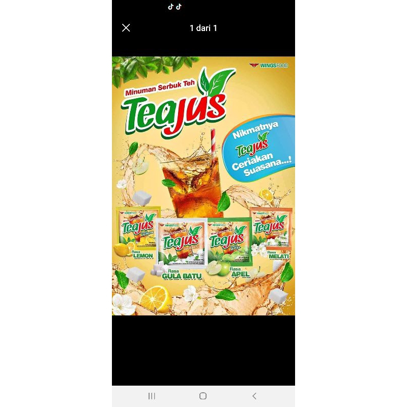 Jual teajus isi 6rt | Shopee Indonesia