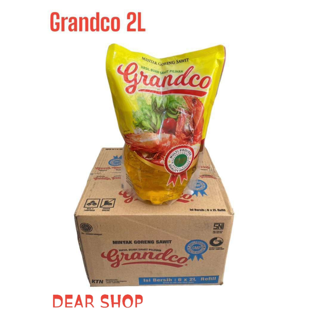 Jual MINYAK GORENG GRANDCO 2L PER DUS | Shopee Indonesia