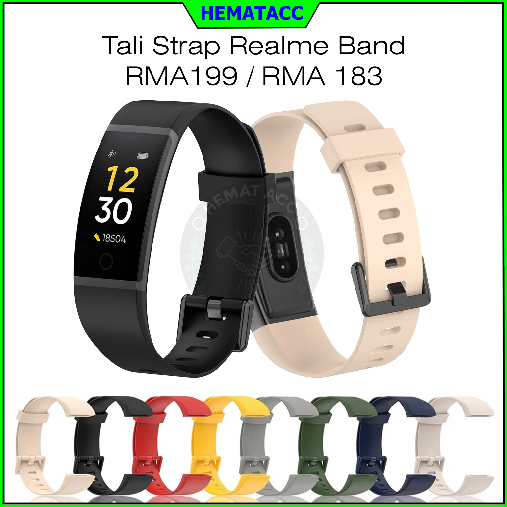 Jual Strap Realme Band RMA183 / RMA199 Polos Tali Jam Realme Band 1 ...