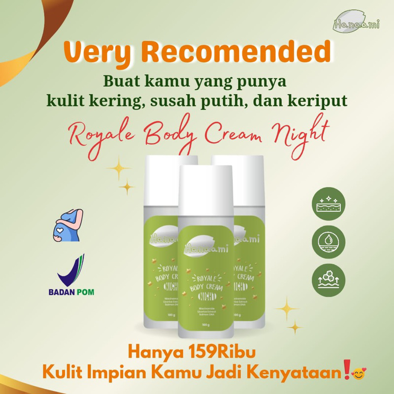 Jual ROYAL BODY SERUM HANAMI/HANAMI/HANDBOD HANAMI/HANAMI BODY LOTION ...
