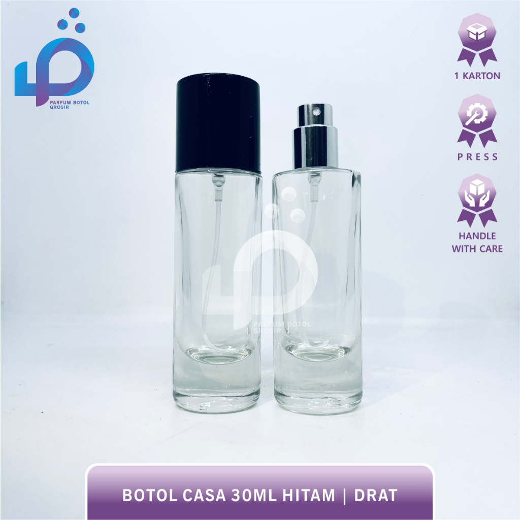 Jual Botol Parfum - Casa 30ml Drat | Tutup Hitam | 1 Karton | 240pcs ...