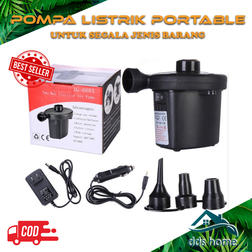 Jual [DDS HOME] Pompa Angin Listrik Electric Air Pump Pompa Kolam Renang Pompa angin elektrik 2 ...