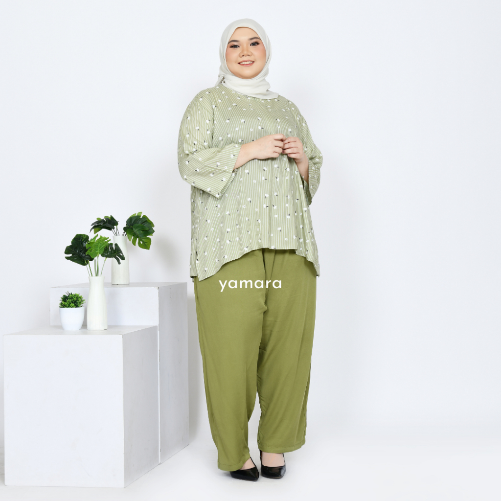 Jual YAMARA BELLA ONE SET LENGAN PANJANG JUMBO LD 140 CM | setcel bumil ...
