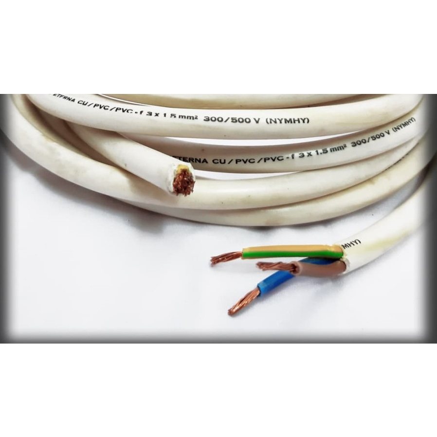Jual KABEL LISTRIK NYMHY NYMHYO ETERNA 3X1.5MM 3X1,5 MM SERABUT PER ...