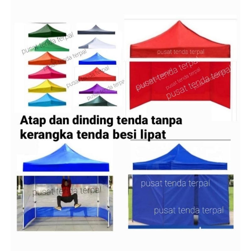 Jual Atap dan dinding tenda ukuran 3x3 tanpa kerangka besi lipat ...