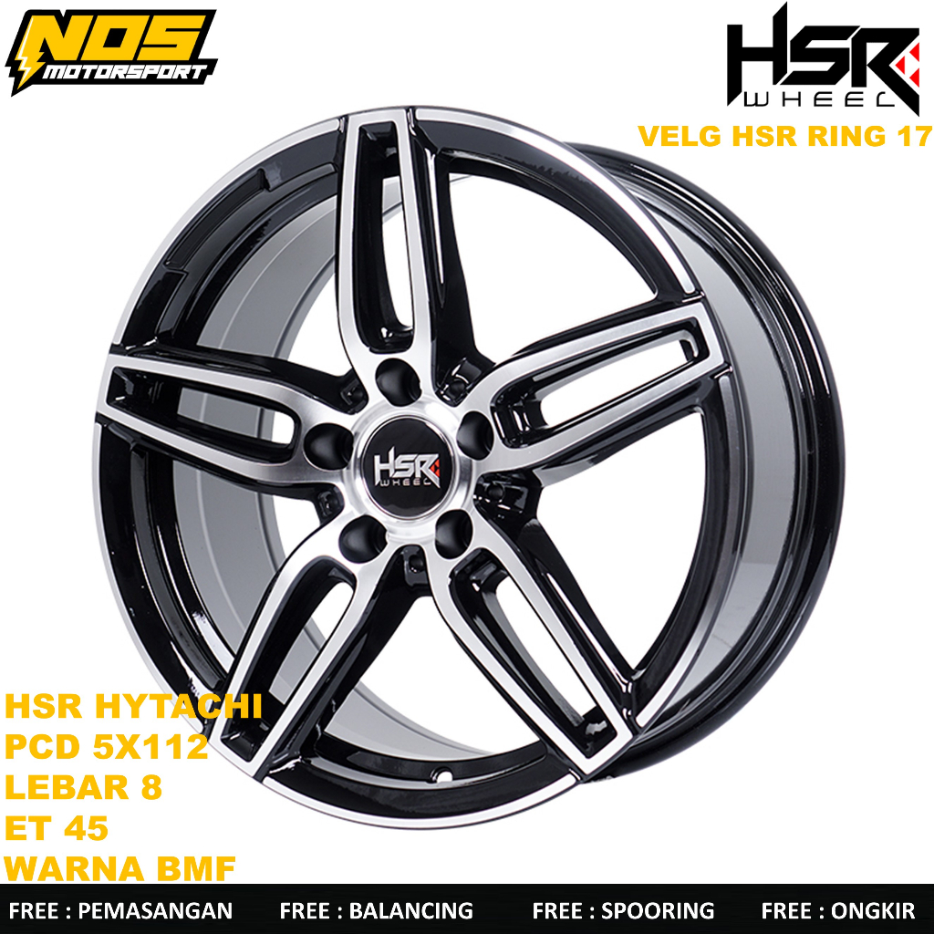 Jual Velg Mobil Ring 17 HSR HITACHI Lebar 8 et 45 Buat Xpander Mercy Audi Civic | Shopee Indonesia