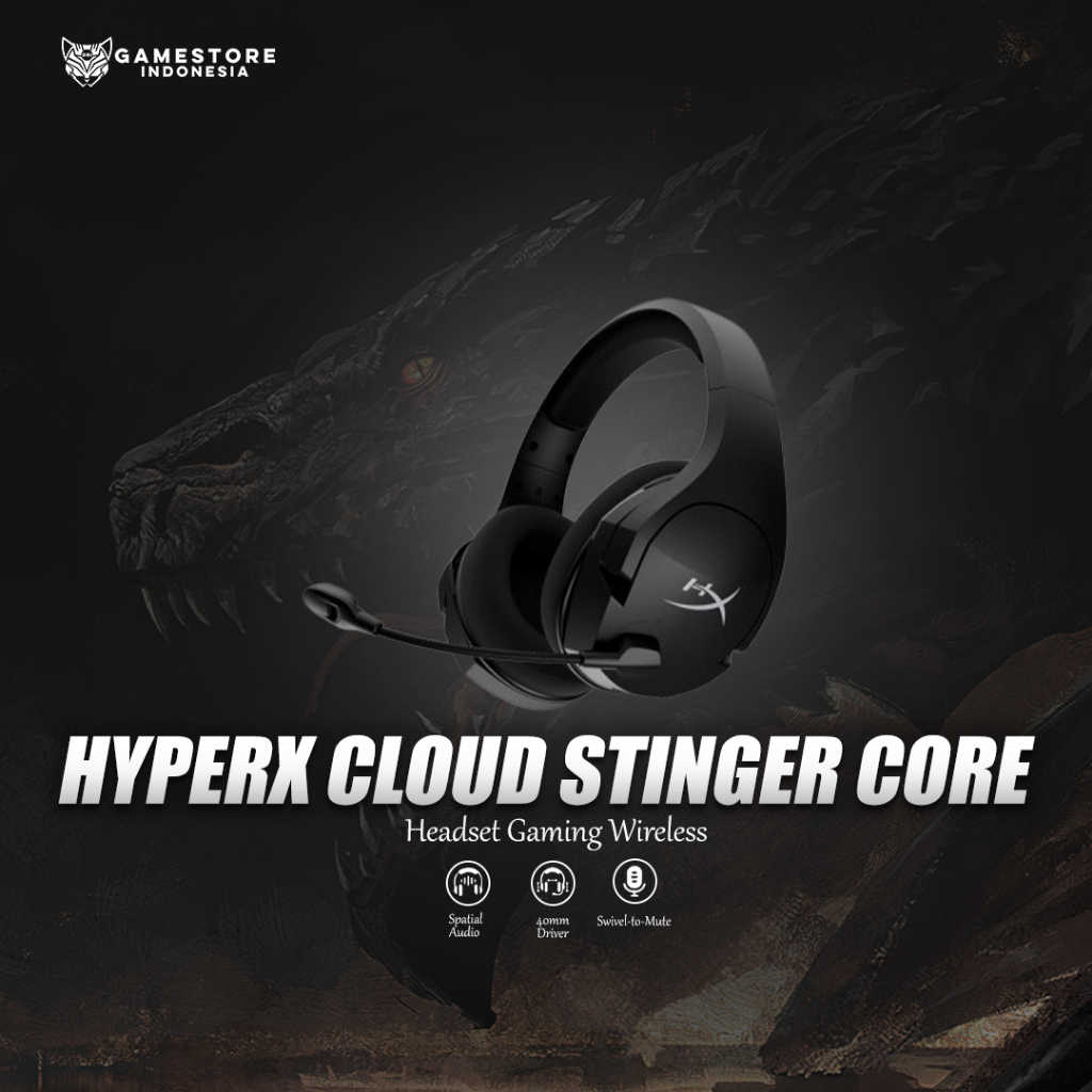Jual HyperX Headset Gaming Cloud Stinger Core Wireless DTS X Lightweight Comfort | Shopee Indonesia