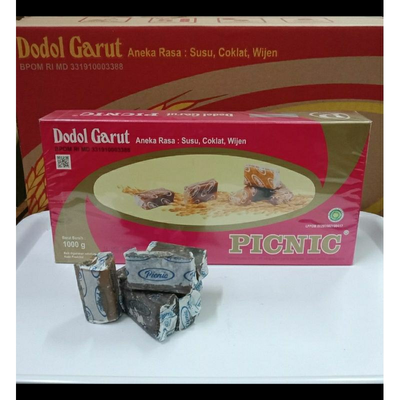Jual dodol garut picnic 1000gr 48pcs original | Shopee Indonesia