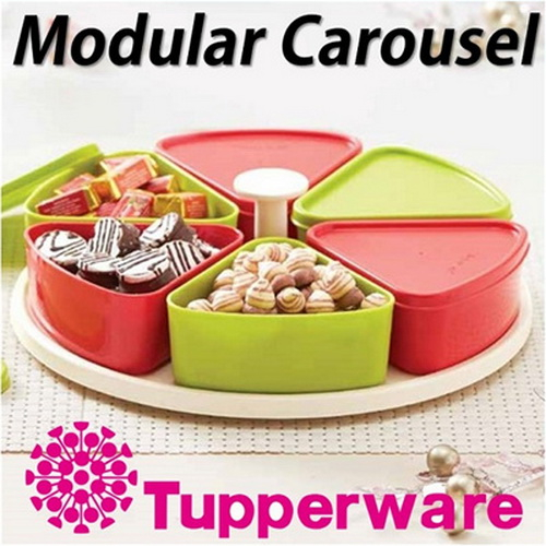 Jual TUPPERWARE MODULAR CAROUSEL Set 6PC Wadah Snack | Shopee Indonesia