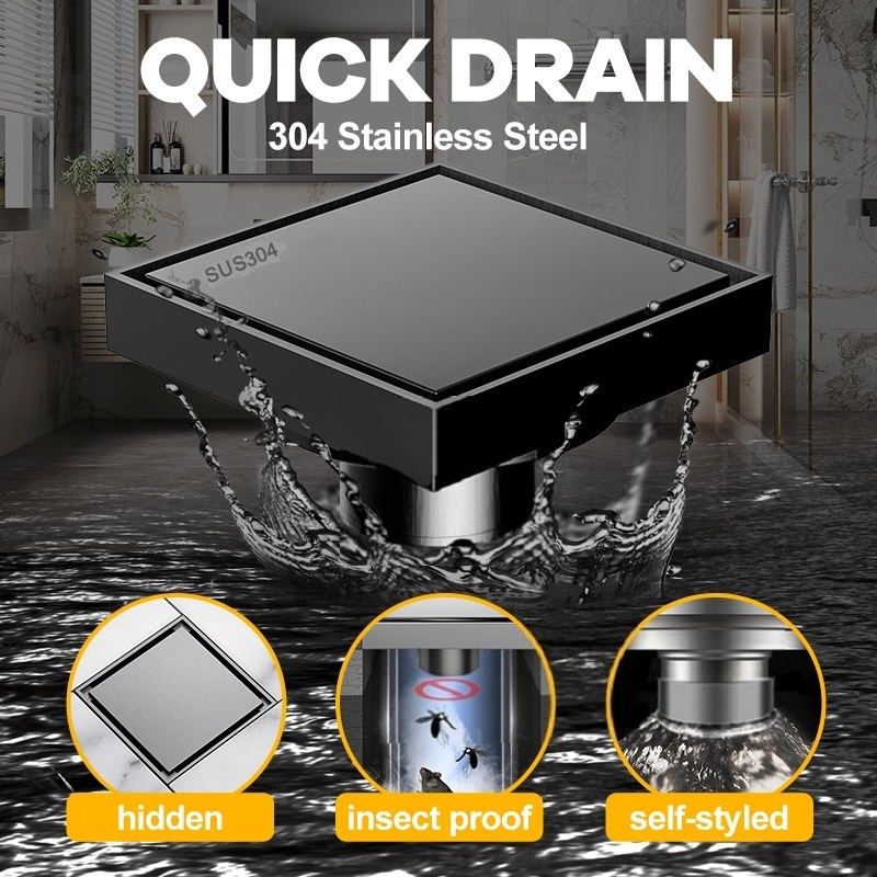 Jual (KIM) Floor Drain Minimalis Desain Smart Drain SS304 Anti Karat ...