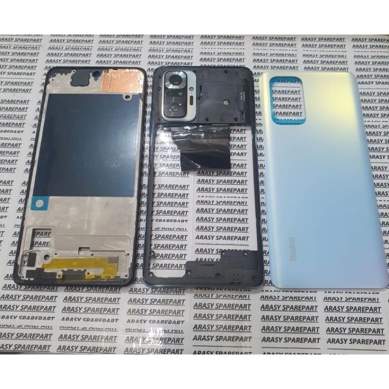 Jual FRAME TATAKAN LCD + BEZEL + BACKDOOR XIAOMI REDMI NOTE 10 PRO NOT ...