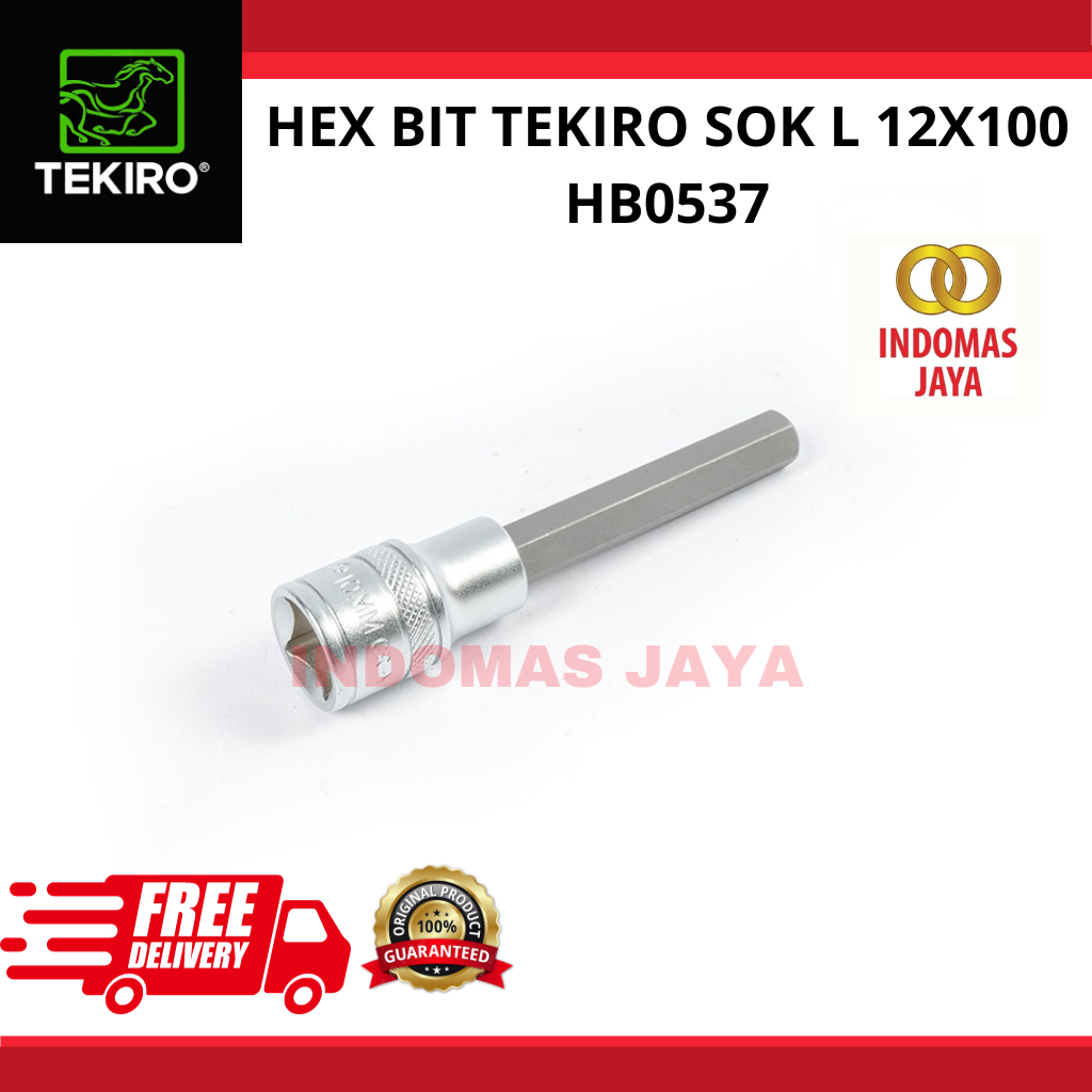 Jual TEKIRO 1/2 INCH HEX BIT SOCKET 12 MM / KUNCI SOK L / TOOLS / ALAT PERKAKAS HB0537 | Shopee ...