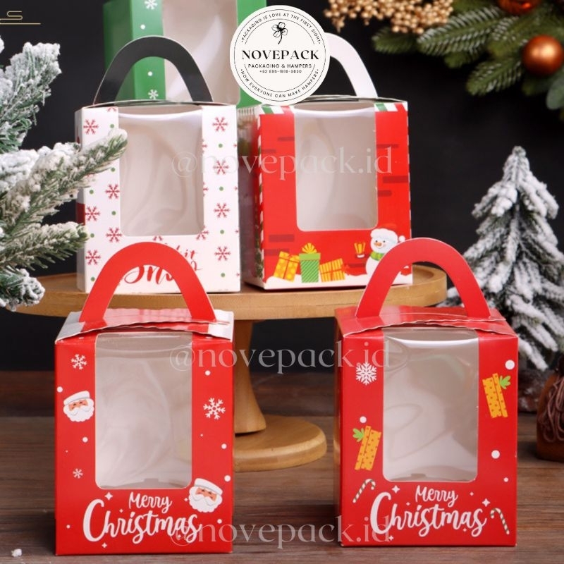 Jual (XM02-5PCS) CHRISTMAS BOX SERIES/BOX NATAL/ BOX CHRISTMAS/BOX KUE ...