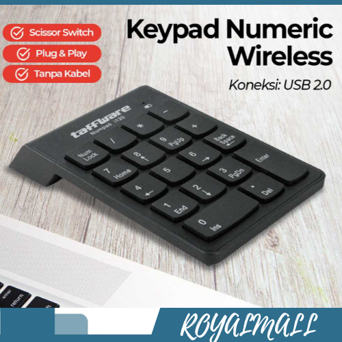 Jual Keypad Numeric Wireless 2.4 GHz 10 Meter / Keypad Numpad Keyboard ...