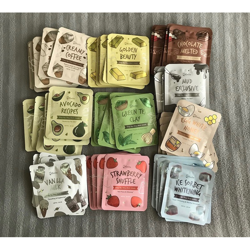 Jual MASKER LEA GLORIA/MASKER BUBUK FACE MASK 20GR | Shopee Indonesia