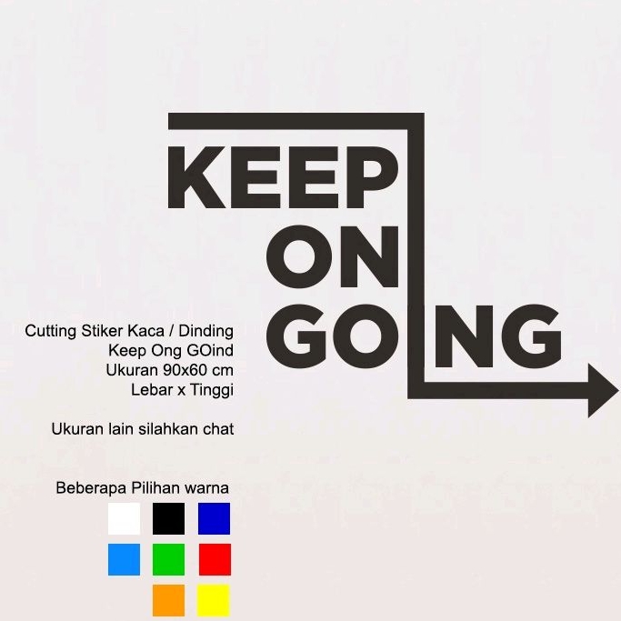 Jual Stiker Quotes Motivasi Dinding Kaca Kerja Kantor Kerja Cutting ...