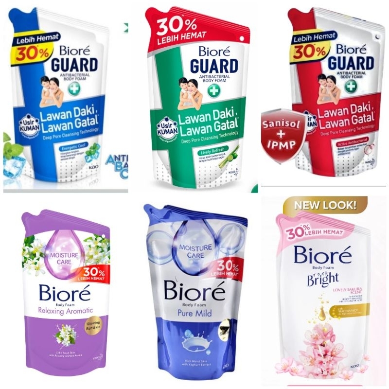 Jual Biore Sabun mandi, Biore Pure Mild,Biore Guard Antibacterial,Biore ...
