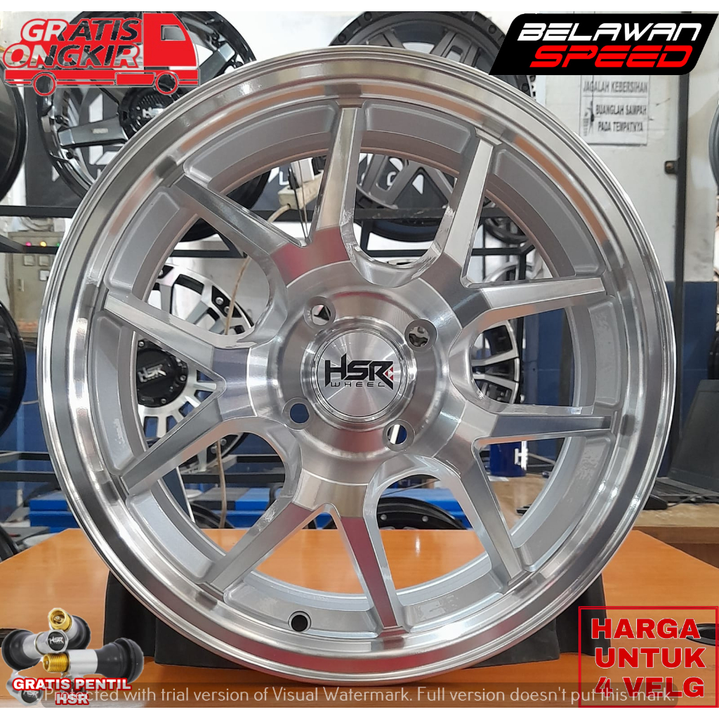 Jual PROMO!!!PELEK MOBIL RACING VELG MODIFIKASI RING 15 HSR HYURA BOROKO PCD 4X100 UNTUK BRIO ...